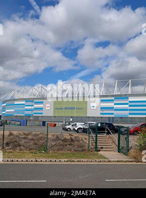 Cardiff City FC , Grange Stand, Cardiff City Stadium Stock Photo - Alamy