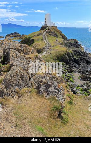 Twr Mawr, big tower on Llanddwyn Island, Ynys LLanddwyn, Isle of ...