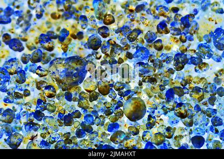 fine multi-colored river sand under a microscope Stock Photo - Alamy