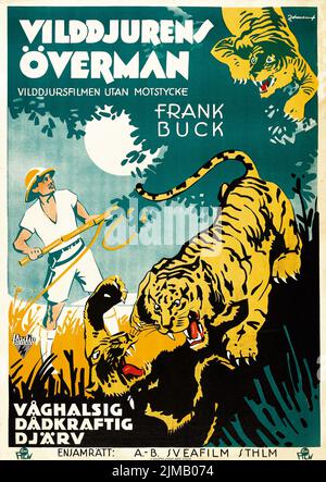 The poster for 'Jungle Cavalcade' (1941), a film set in the exotic ...