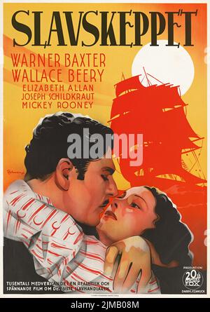 SLAVE SHIP, Wallace Beery, Warner Baxter, Elizabeth Allan, Mickey ...