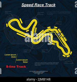 Modern colour race track circuit Stock Vector Image & Art - Alamy