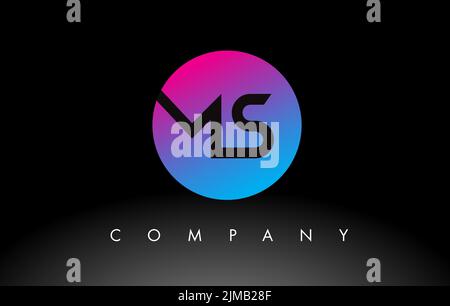 Neon Blue MS Letters Logo Design Slim. Simple and Creative Clean Letter ...