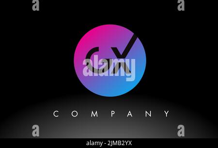 GX Letter Logo Design inside a Black Circle. Creative Lettering Logo ...