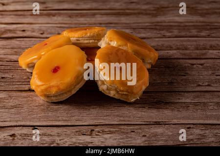 tortas locas or crazy cakes typical of andalucia, spain on a wooden ...