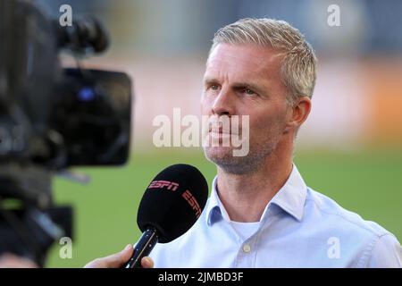 BREDA, NETHERLANDS - AUGUST 5: Headcoach Sven Swinnen of Helmond Sport during the Dutch ...