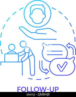 Employee onboarding and orientation blue gradient concept icons set ...