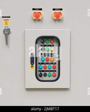 Electrical main distribution unit or electrical buttons switches with ...