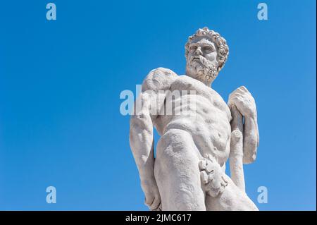 Statue of the 16 century. Statue of Hercules Stock Photo - Alamy
