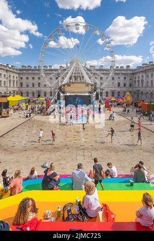 This Bright Land, Somerset House, The Strand, Northbank, London Stock ...
