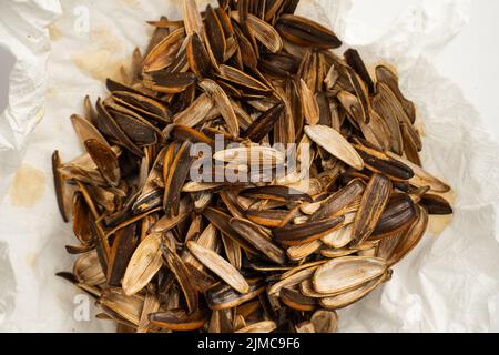 Sunflower seed shells. Background empty Sunflower seed shells Stock ...