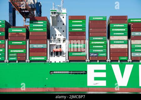 The world's largest cargo ship Ever Ace, holder of the record for most ...