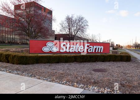 Bloomington, Illinois, USA - March 26, 2022: State Farm corporate ...