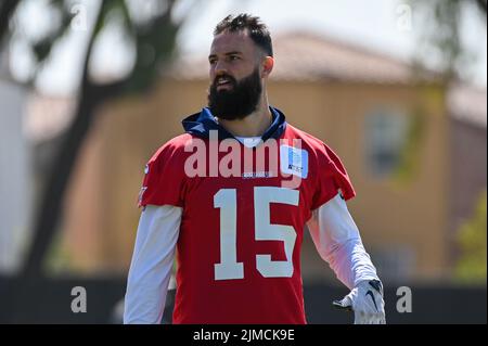 Dallas Cowboys quarterback Will Grier works out prior to a preseason ...