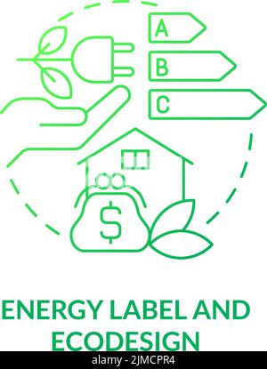 Energy label and ecodesign concept icon Stock Vector Image & Art - Alamy