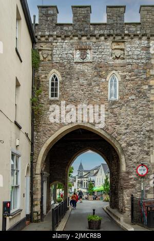 Town Gate, Chepstow Wales, UK Medieval building grade I isted Stock ...