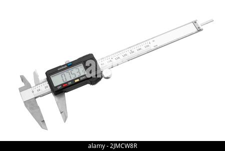 Caliper digital isolated on white background Stock Photo - Alamy