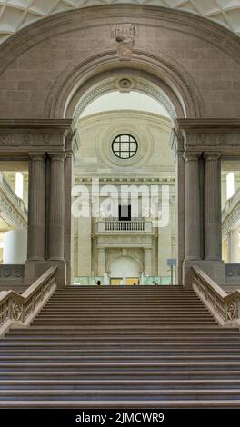 Interior view of the Berlin State Library, Berlin, Germany, Europe ...