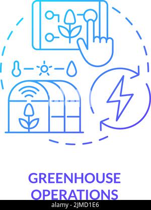 Greenhouse operations concept icon Stock Vector Image & Art - Alamy