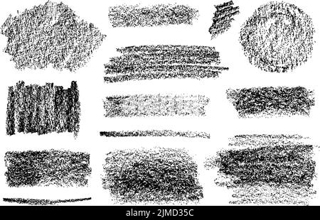 Chalk texture stain set. Hand drawn chalk background doodle effect ...