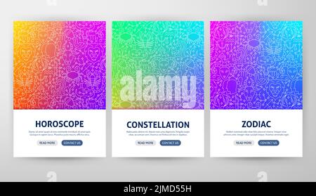 Zodiac Flyer Concepts Stock Vector Image & Art - Alamy