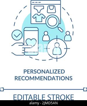 Personalized recommendations concept icon Stock Vector Image & Art - Alamy