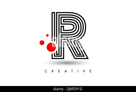 Lines V Letter Logo Letter made of Lines. Monogram Style Letter Icon ...