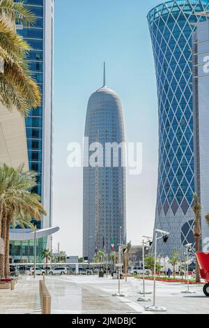 Burj Qatar, Doha Tower, Doha, Qatar. Architect: Ateliers Jean Nouvel ...