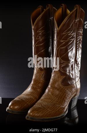 Pair Of Cowboy Boots Stock Photo - Alamy