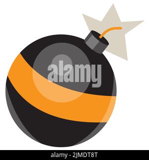illustration of a bomb with fuse Stock Vector Image & Art - Alamy