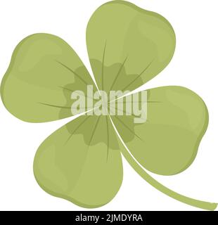 Four leaf clover semi flat color vector element Stock Vector Image ...