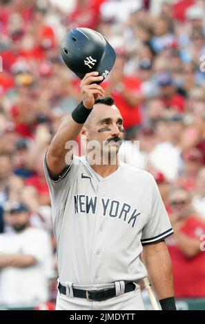 New York Yankees' Matt Carpenter during the first inning of a baseball ...