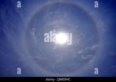 Perfect Solar Halo Phenomenon Stock Photo - Alamy
