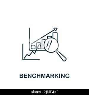 Benchmarking icon. Monochrome simple Business Intelligence icon for ...