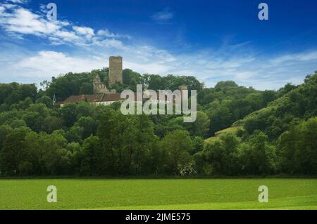 The Guttenberg Castle in the Neckar Valley, Baden-Württemberg, Germany ...