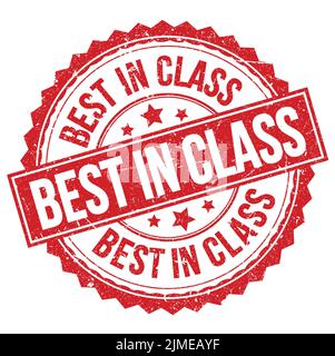BEST IN CLASS text written on green-black grungy stamp sign Stock Photo ...