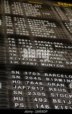 Terminal Info Board Stock Photo - Alamy
