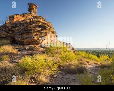 Quartz sandstone and congolmerate sedimentary karst rock formations of ...