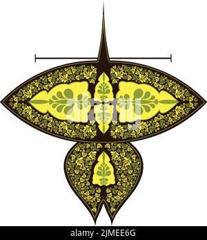 A vector illustration of the Malaysian traditional kite Wau Merdeka in ...