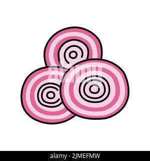 Chopped blue onion color line icon. Natural vegetable Stock Vector ...