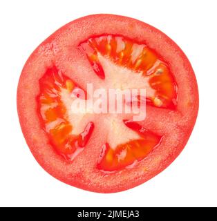 tomato slice, isolated on white background, clipping path, full depth ...