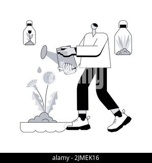 Upcycling illustration of geometric flat cartoon icon decoration. DIY ...