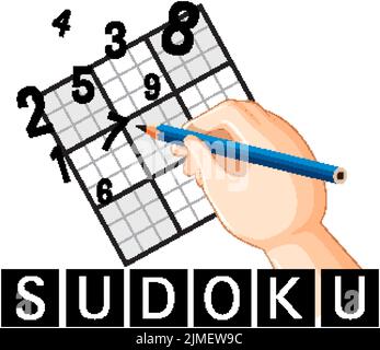 Sudoku logo poster design illustration Stock Vector Image & Art - Alamy