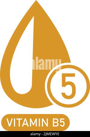 vitamin b5 supplementicon vector illustration Stock Vector Image & Art ...