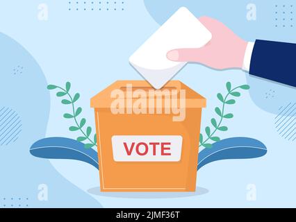 Political Candidate Cartoon Hand Drawn Illustration with Debates ...