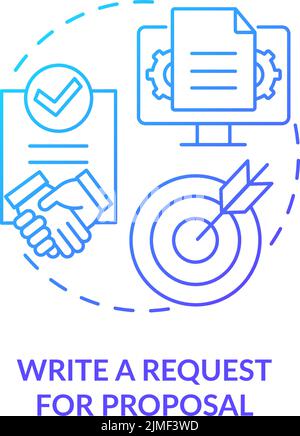 Write request for proposal concept icon Stock Vector Image & Art - Alamy