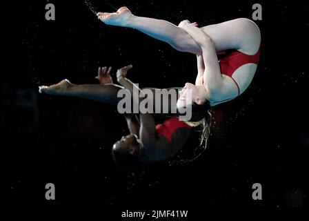 Desharne Bent-Ashmeil and Amy Rollinson of Dive London Aquatics Club ...