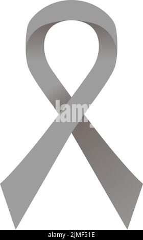 Grey ribbon as symbol of borderline personality disorder, diabetes ...