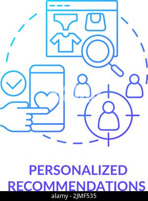 Personalized recommendations concept icon Stock Vector Image & Art - Alamy