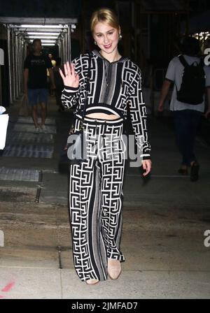 August 05, 2022 Maria Bakalova arriving to Opening Weekend question and ...